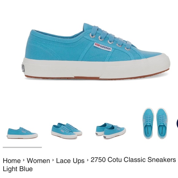Superga | Shoes | Superga Cotu Classic Bright Blue Sneakers Size 8 ...